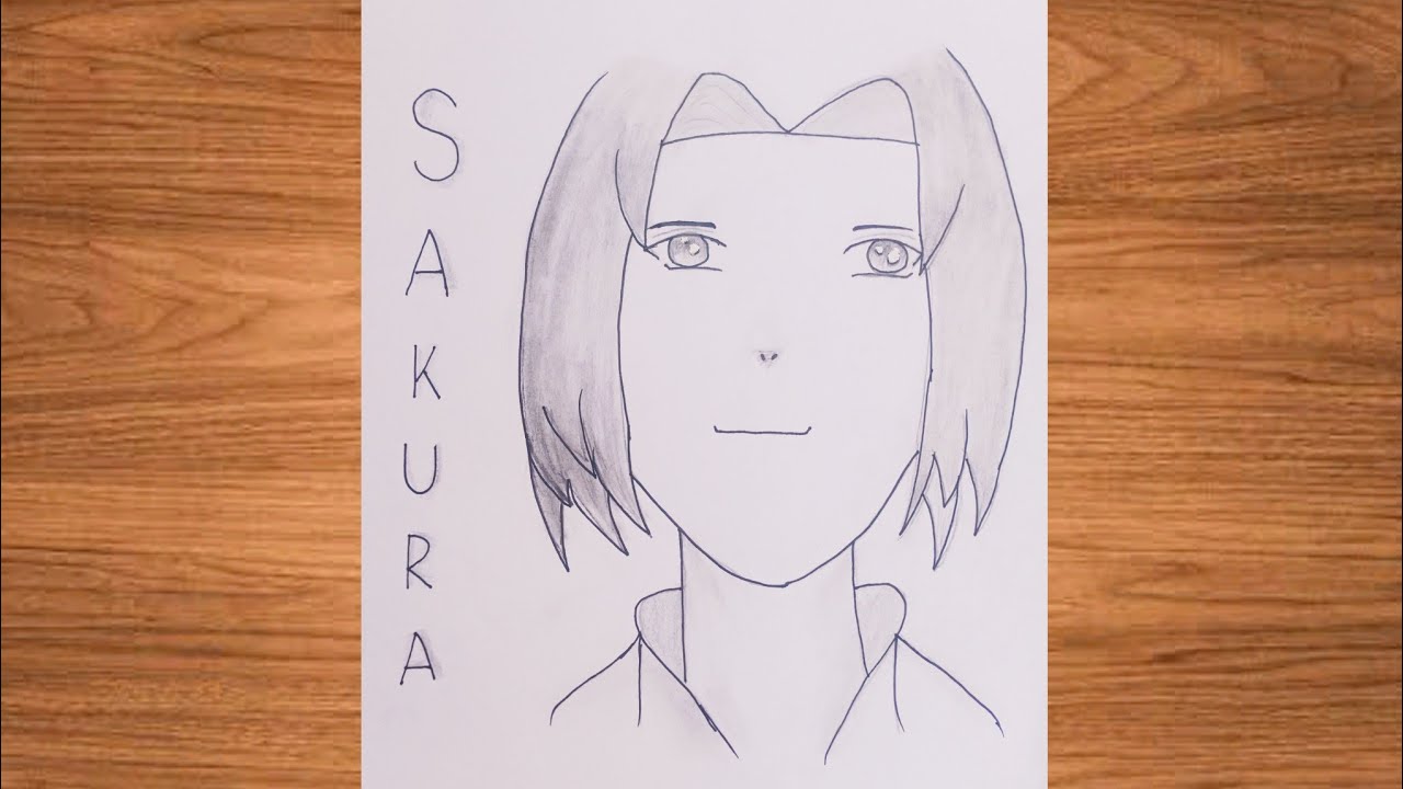 Sakura Drawing | Pencil Art | Sakura Sketch | Sketch Art | Draw step by ...