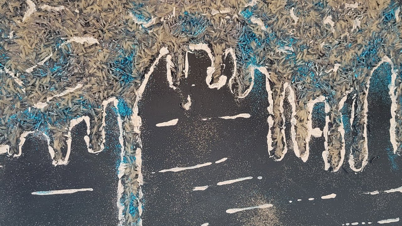 Make painting with rice 🍚 #rice and rice - YouTube