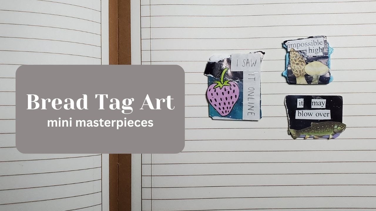Tiny Collage Art: Transforming Plastic Bread Tags into Mini ...