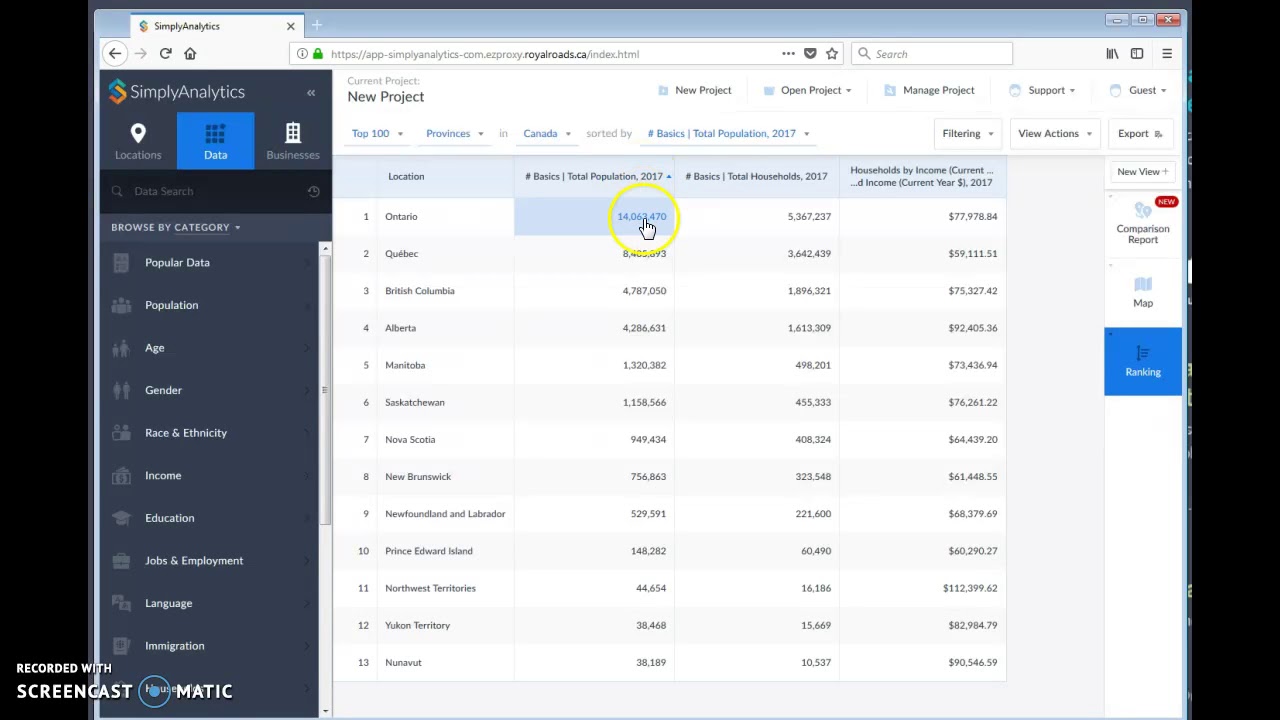 Simply Analytics - Market segmentation - YouTube