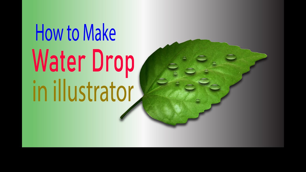 how to make water drop in illustrator | bangla Tutorials | graphic ...