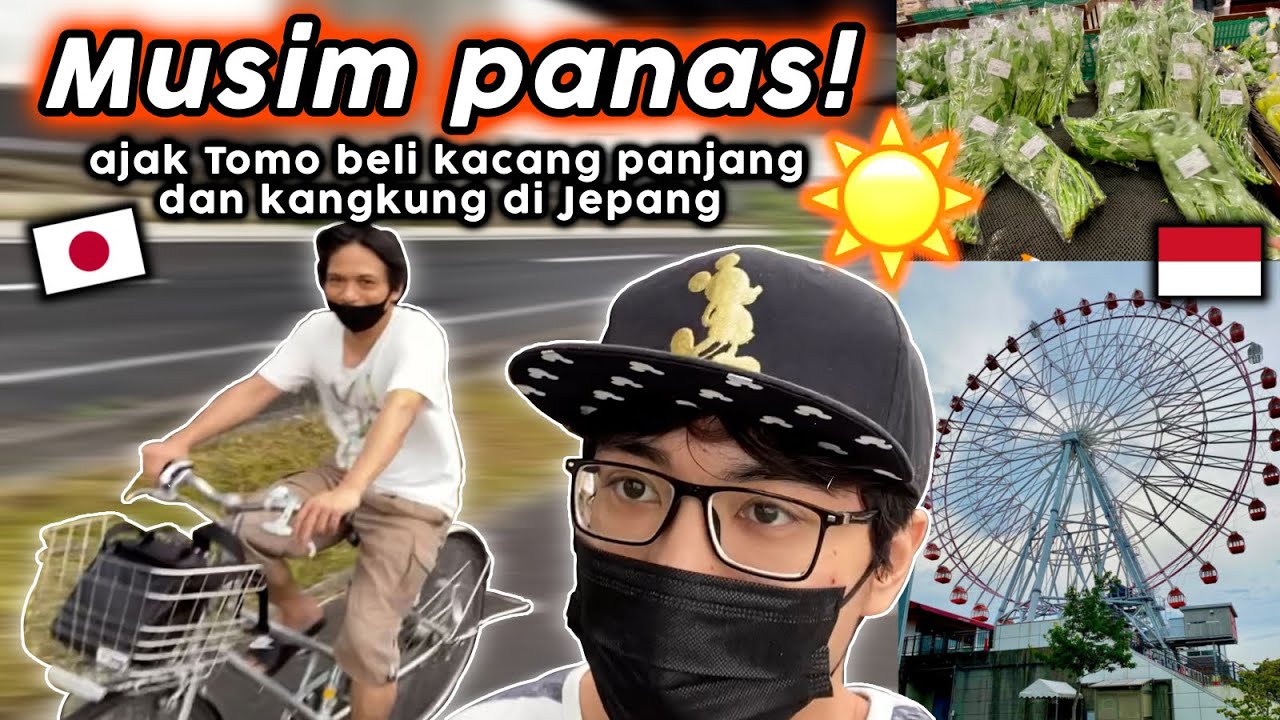 Pertama kali ajak Tomo Naik sepeda di deket rumah beli kangkung - YouTube