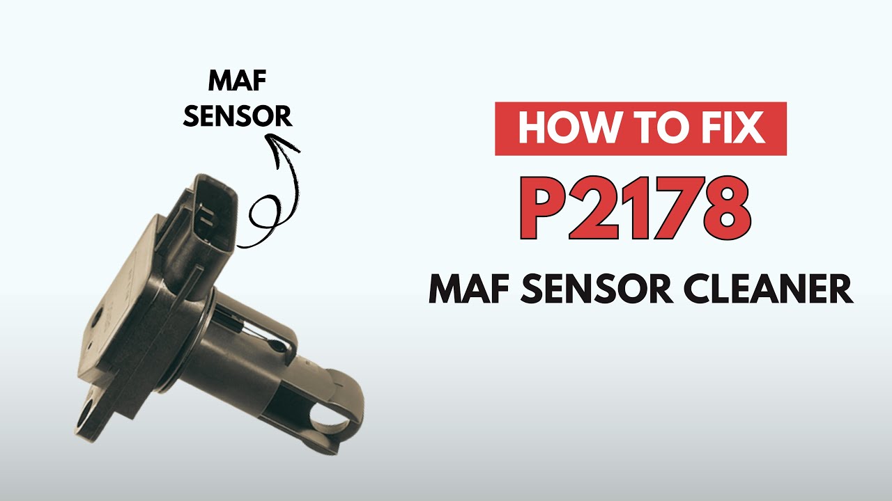 MAF Sensor Cleaner : Fixing the P2178 Engine Error Code - YouTube