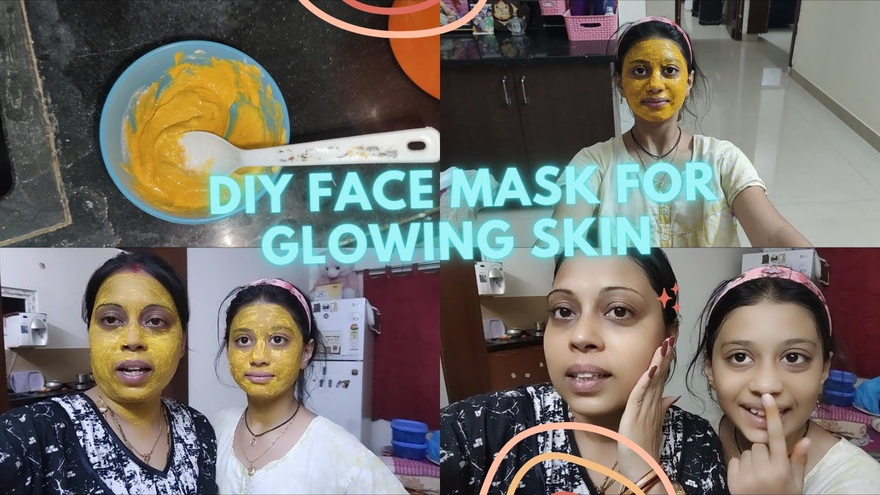 DIY Face Mask For Glowing Skin With Natural Products - YouTube