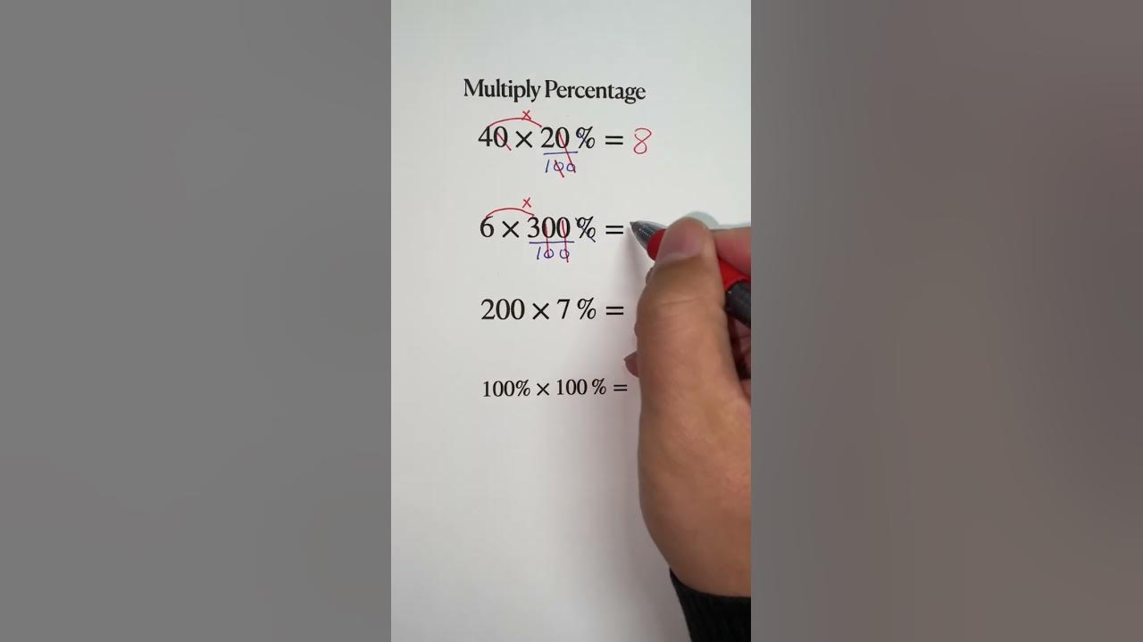 How to multiply percentage #percent #percentage - YouTube