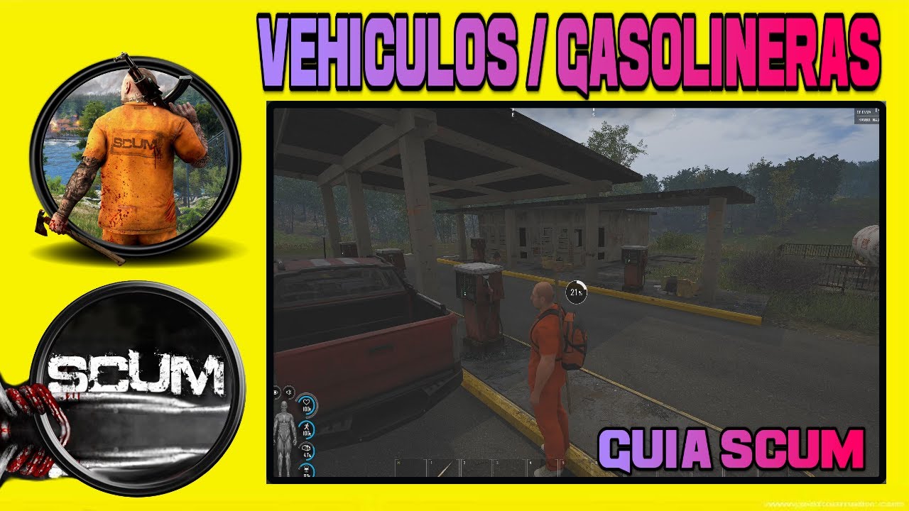 Guia SCUM ⛽ 🚙 🚗 Respawn VEHICULOS Reparacion y Combustible ...
