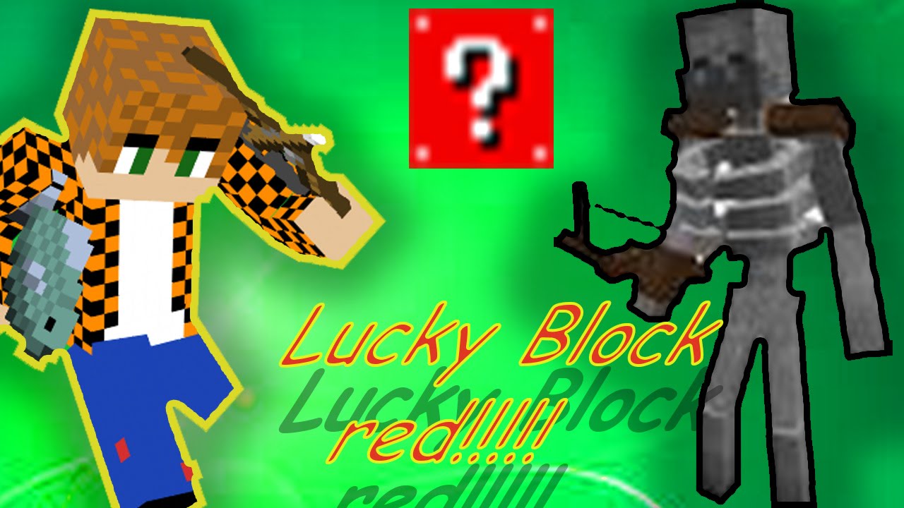 MInecraft Lucky Block Red mutant skelaton challenge - YouTube
