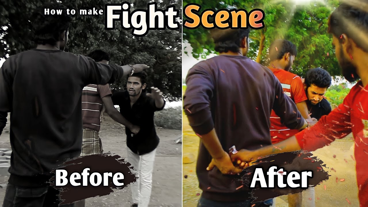 How to make fight scene Before and After - YouTube