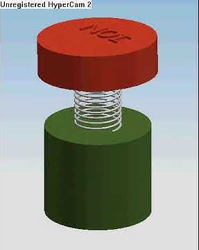 spring simulation with NX5 - YouTube