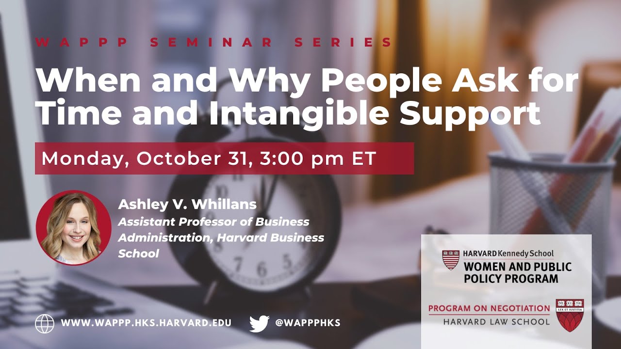 When and Why People Ask for Time and Intangible Support - YouTube