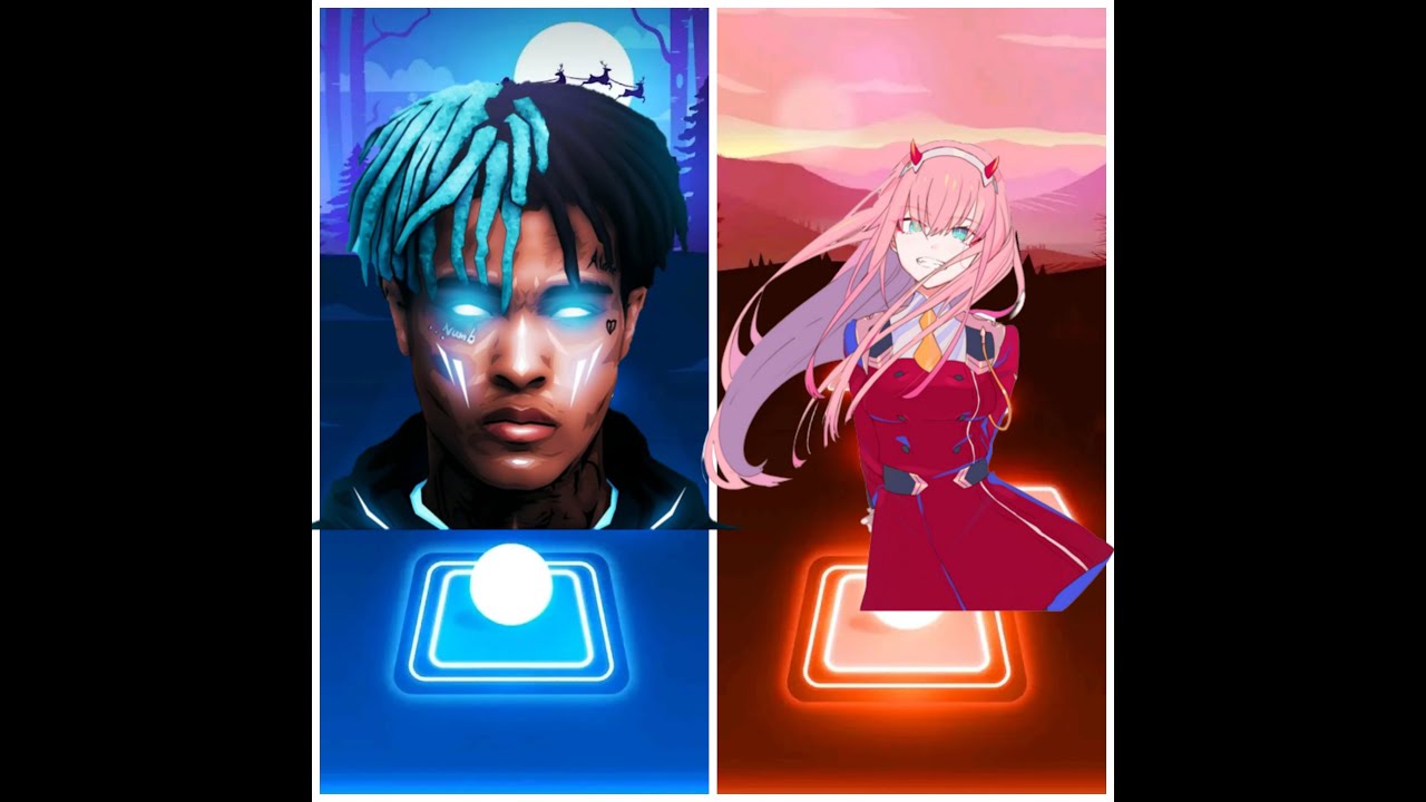 XXX Tentacion VS Cute Anime Girl || Tiles Hop || - YouTube