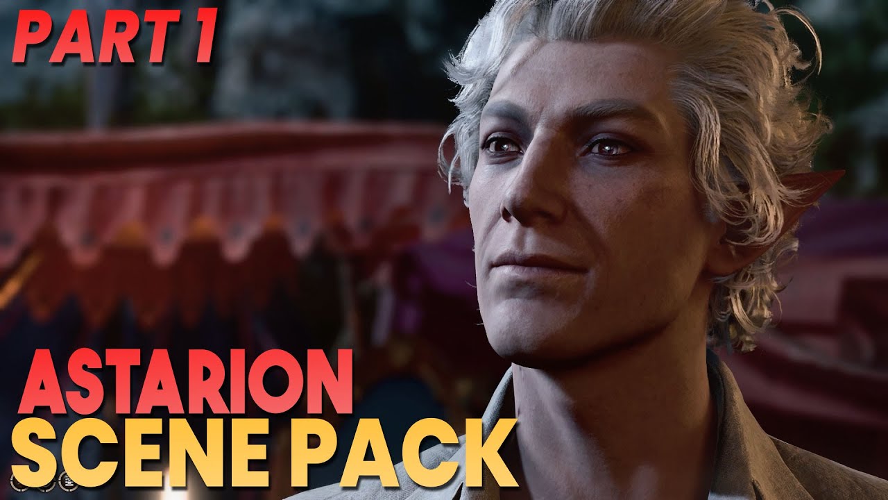 Astarion Scene Pack (PART 1) || Baldur's Gate 3 || 1080p, 60FPS - YouTube