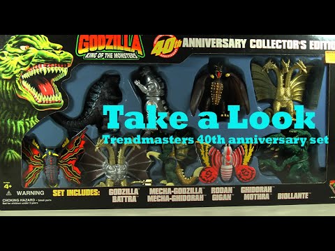Take a Look: Trendmasters Godzilla 40th Anniversary Set - YouTube