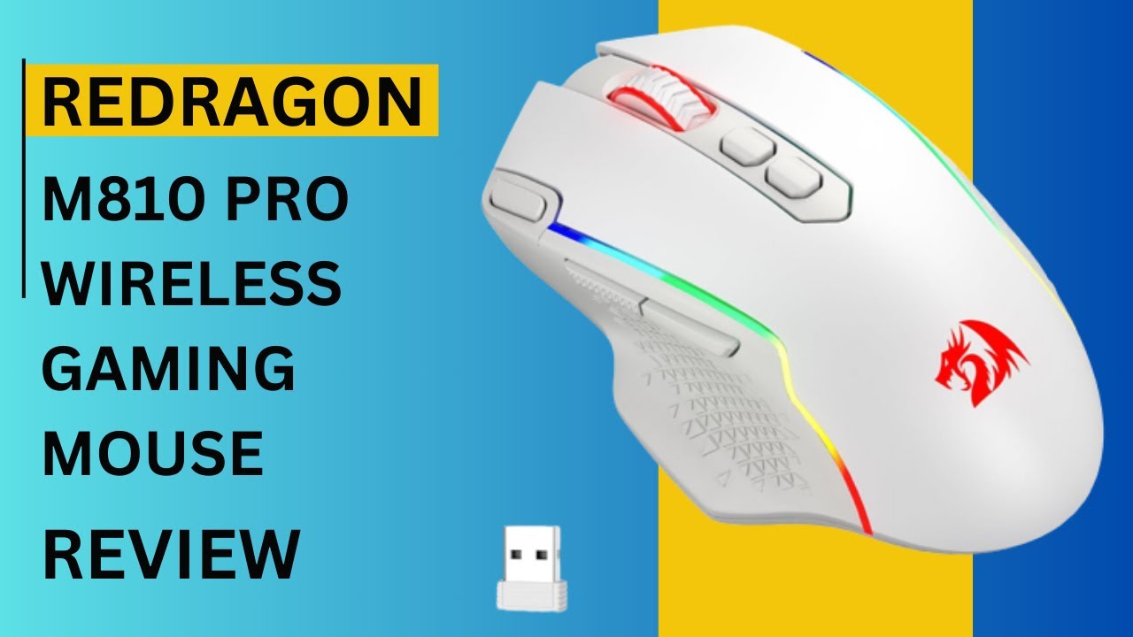 Redragon M810 Pro Wireless Gaming Mouse, 10000 DPI Wired/Wireless Gamer ...