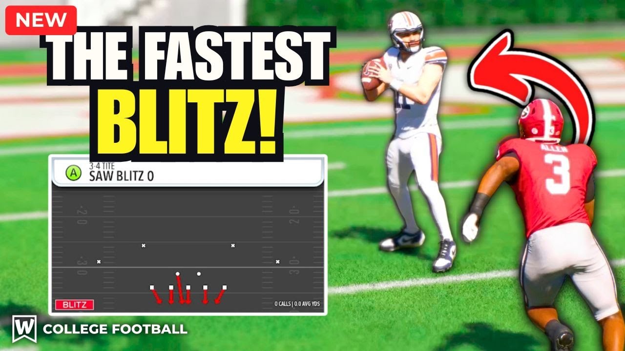 The Fastest Blitz in College Football 26 (QB's Have No Time)⚡ - YouTube