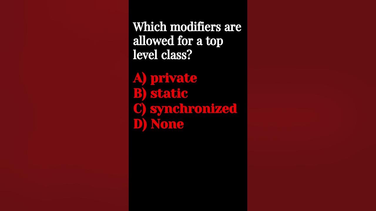 Java Interview Questions - 35 | rajonlinetrainings #fullstackjava - YouTube