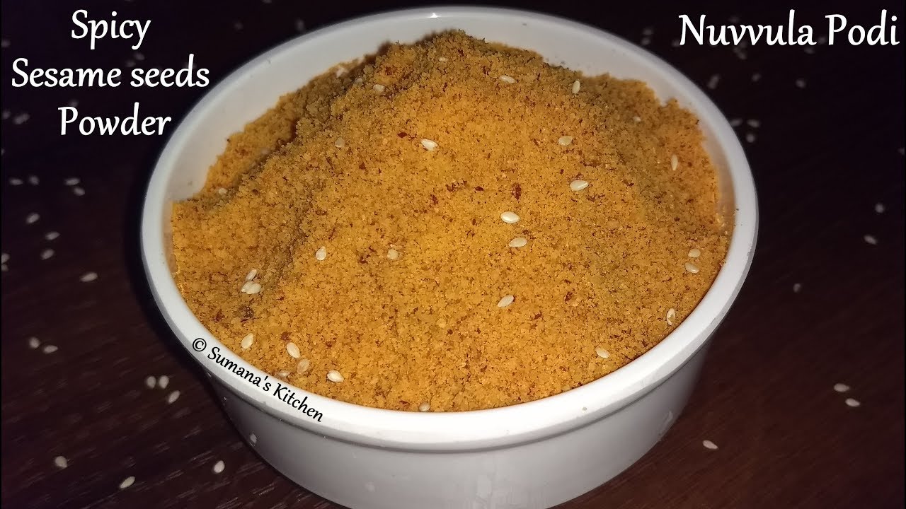 Til Chutney Powder | Nuvvulu Karam Podi | Spicy Sesame seeds Powder ...