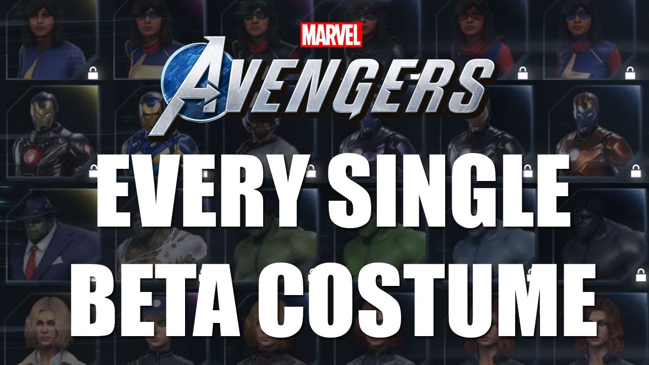 Marvel's Avengers - All 50 Beta Costumes Showcase - YouTube