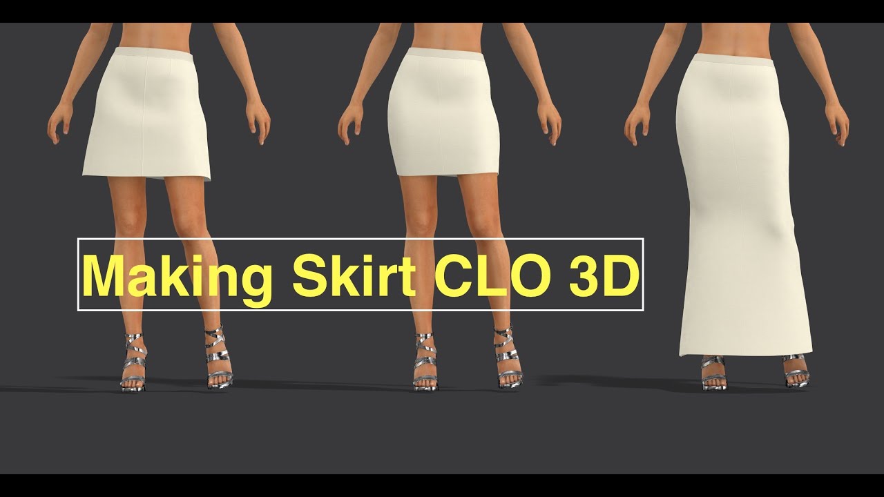 Making skirt patterns clo 3d with auto pattern making tool | Live CLO ...