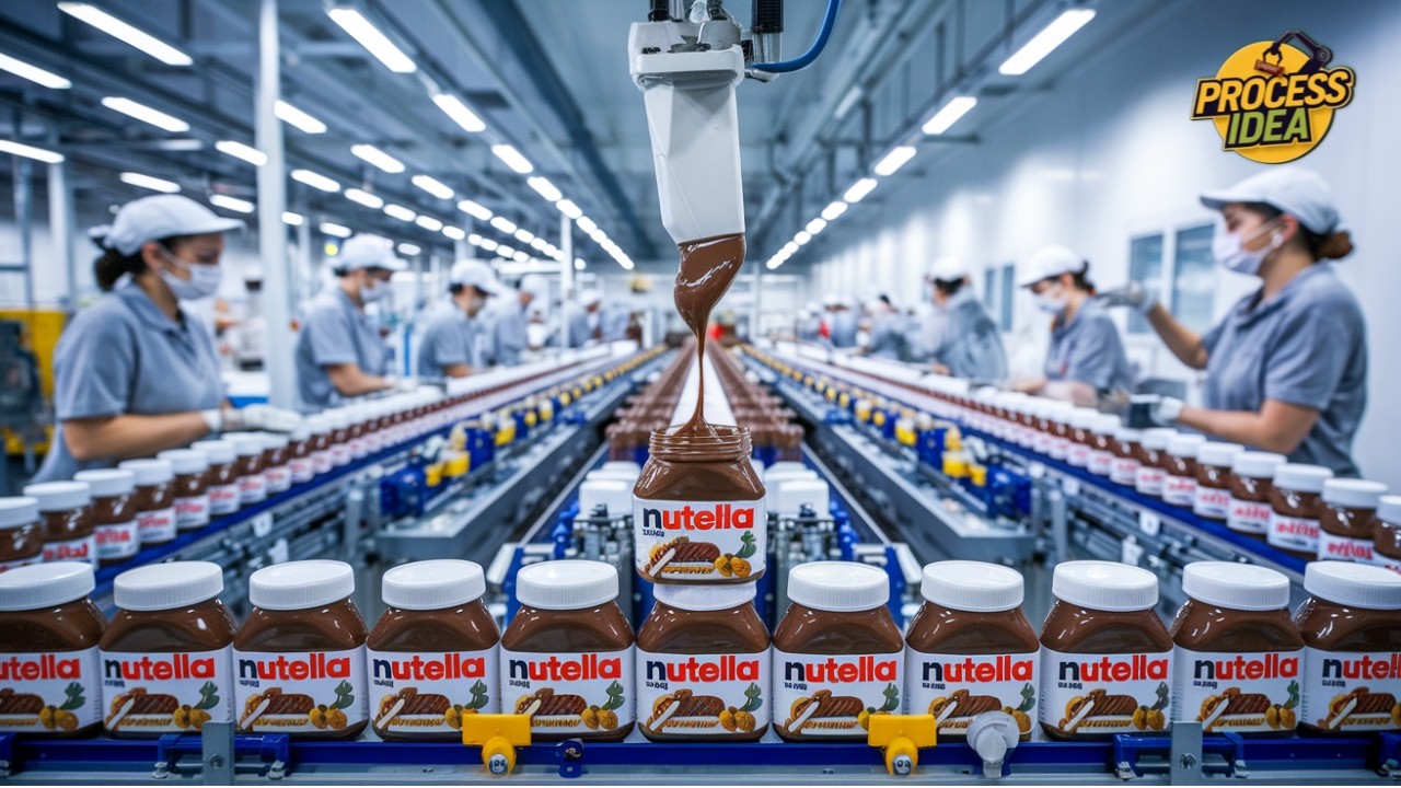 How Nutella is Made in Factory | Chocolate Manufacturing Process in ...