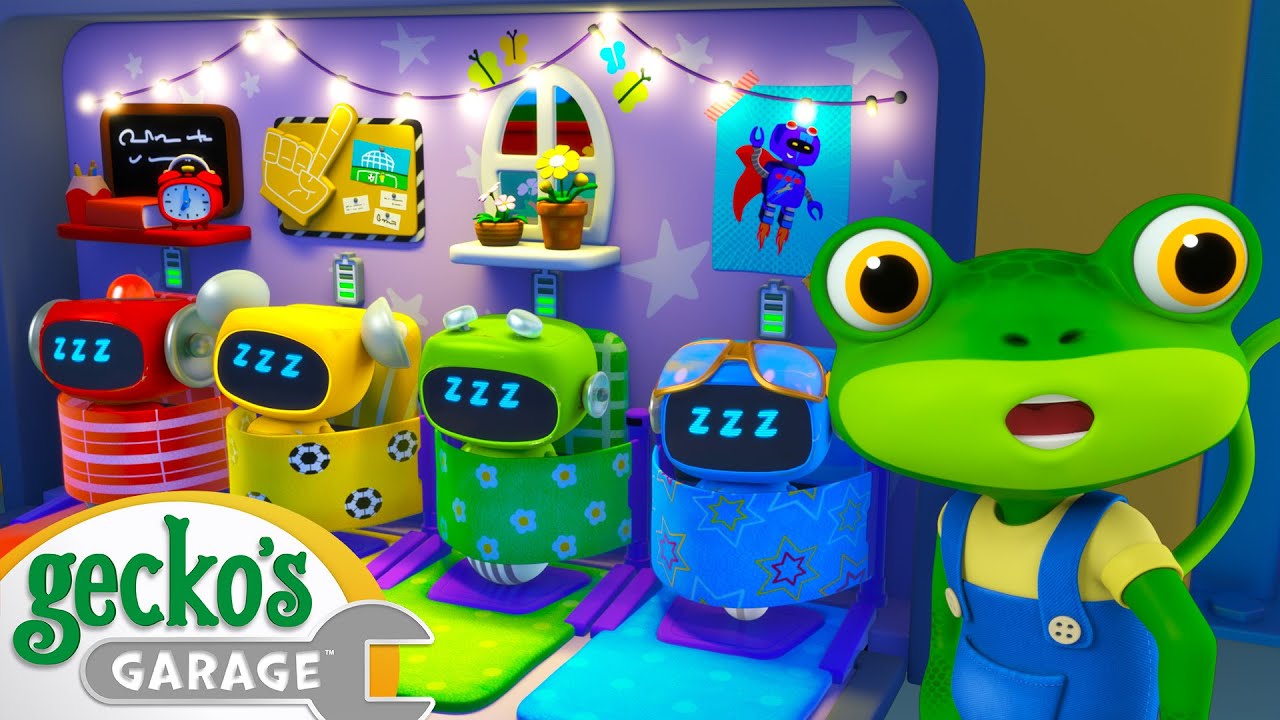 Bedtime Repairs | Gecko's Garage | Trucks For Children | Cartoons For ...