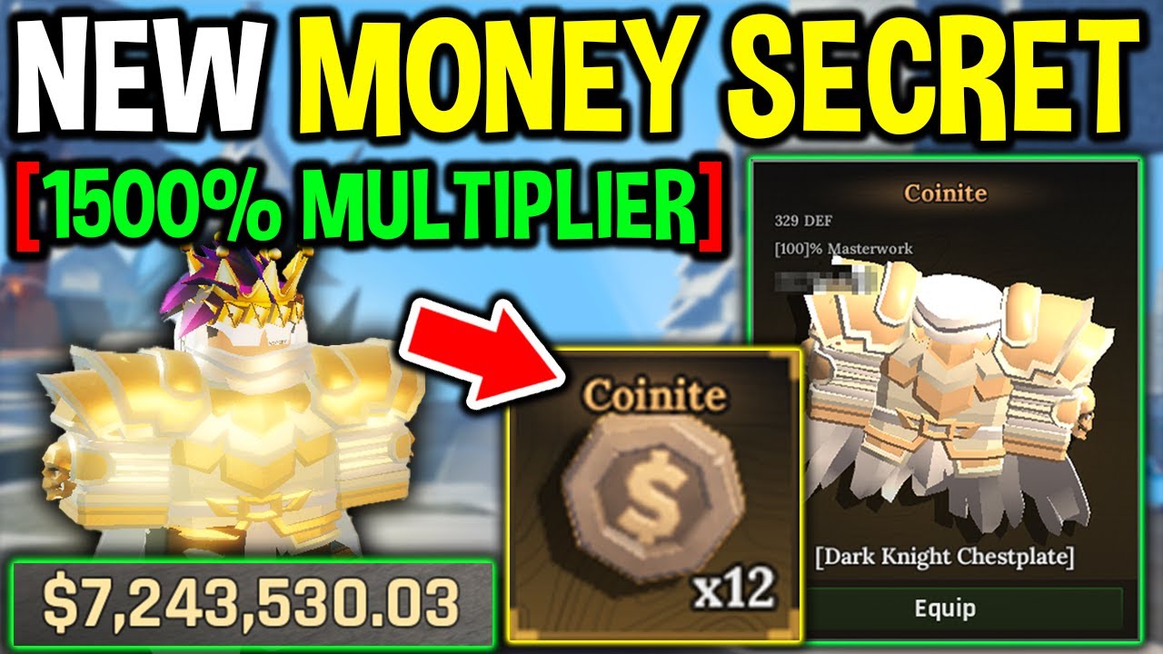 Testing NEW SECRET 1500% MONEY MULTIPLIER COINITE in The Forge Roblox ...