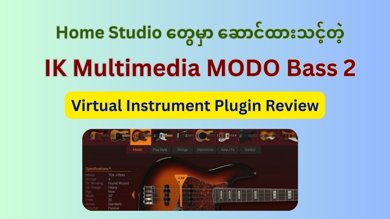 IK Multimedia Modo Bass 2 Virtual instrument Plugin Review & Test - YouTube