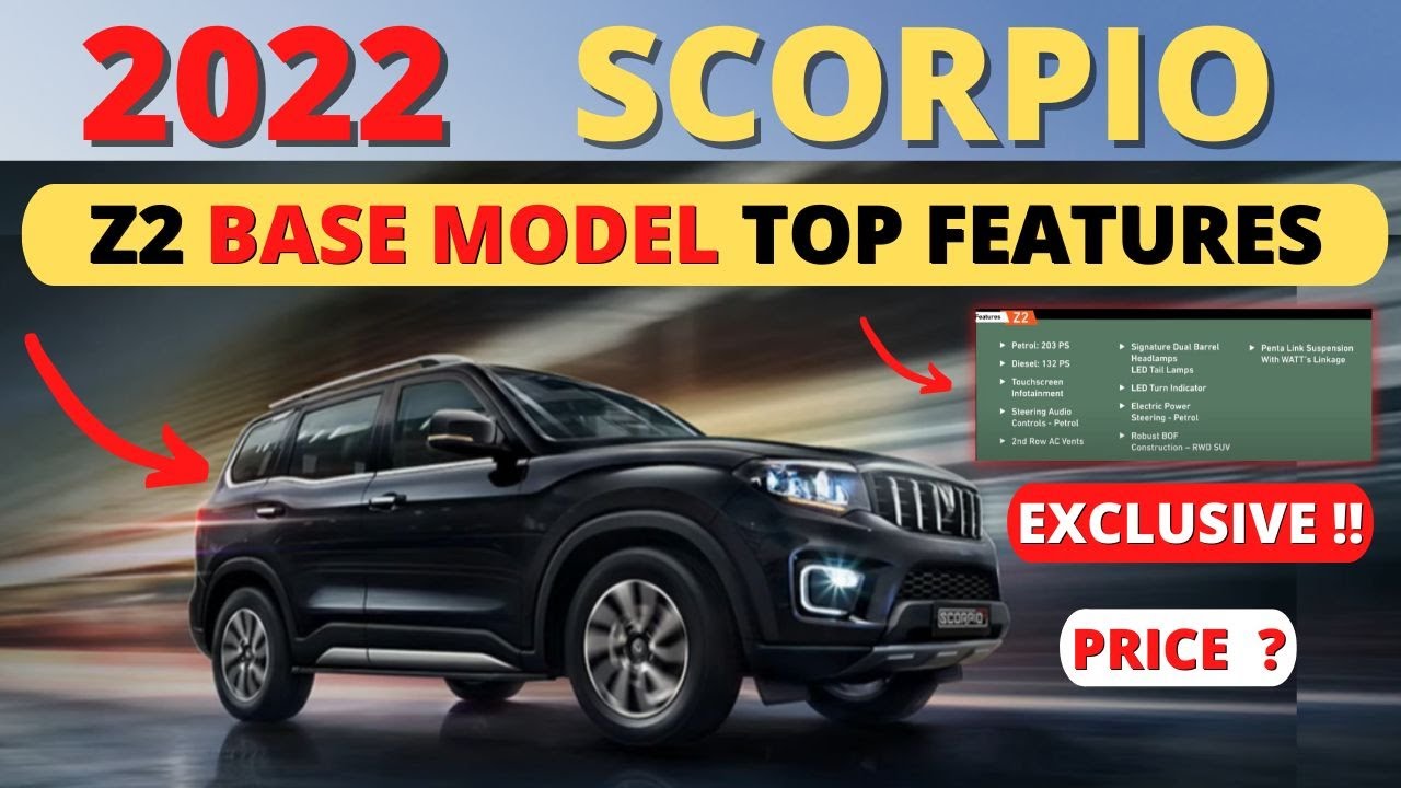 Finally 2022 Mahindra SCORPIO-N BASE VARIANT Top Features Revealed🔥 ...