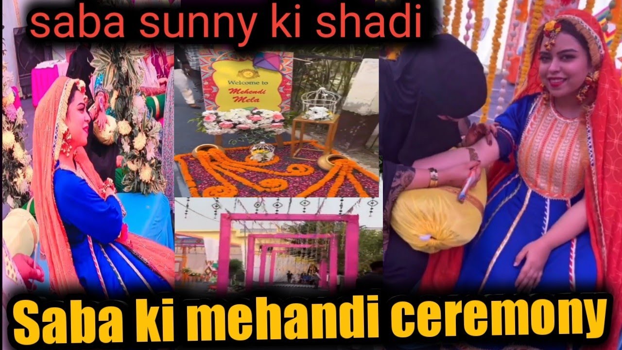 saba ki mehandi ceremony, #sabasunnykishadi #saba ka jaha #dipika ki ...