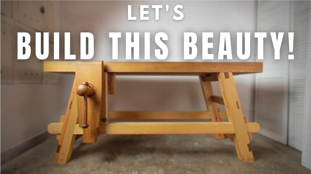 Watch me BUILD this beautiful WORKBENCH…[2 Month Timelapse] - YouTube