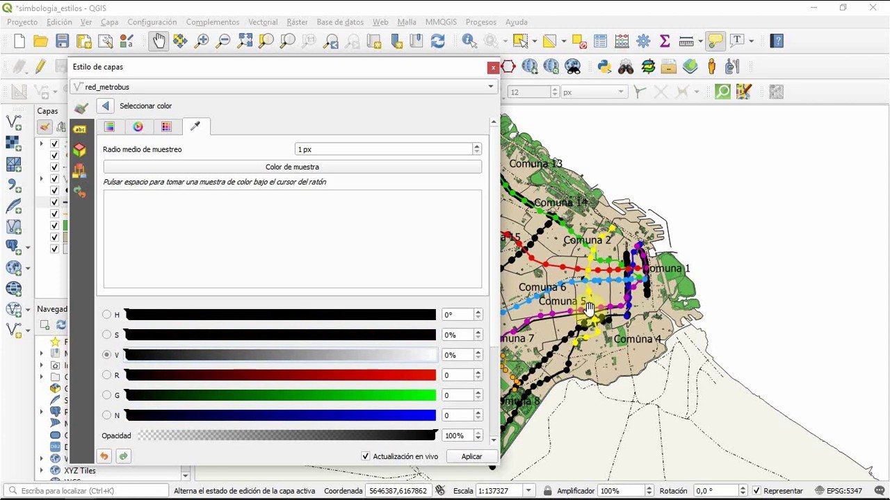 Administrar Estilos En Qgis Youtube