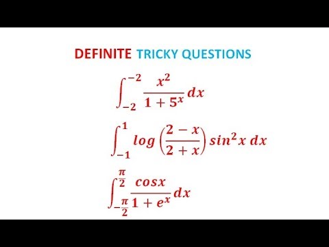 Definite integral (calculus) very important /tricky questions for board ...