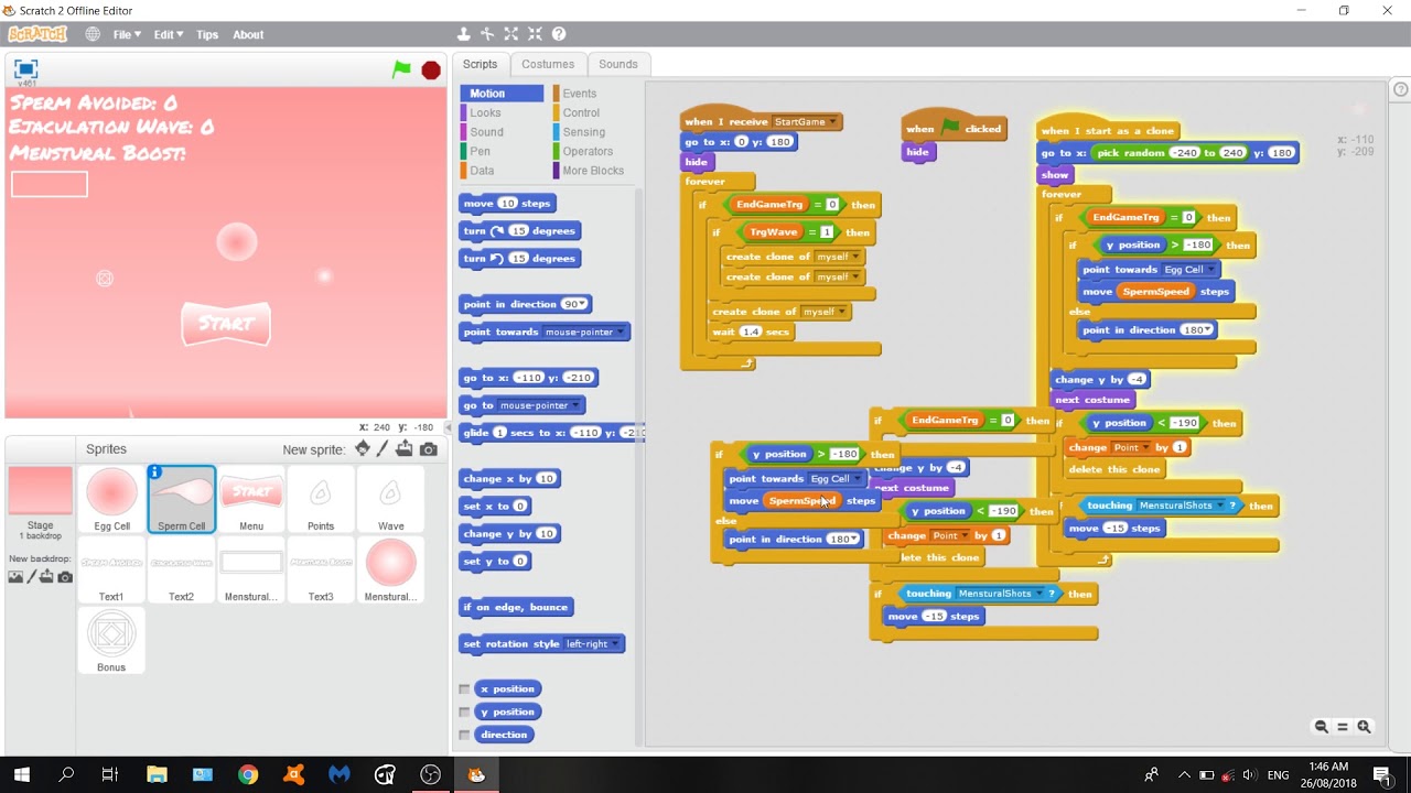 Scratch Game: How I Was Born (Time Lapse Making) - YouTube