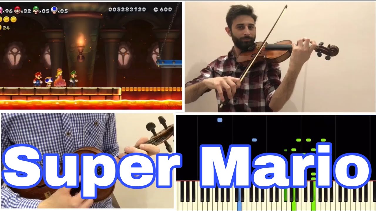 Super mario theme violin - YouTube
