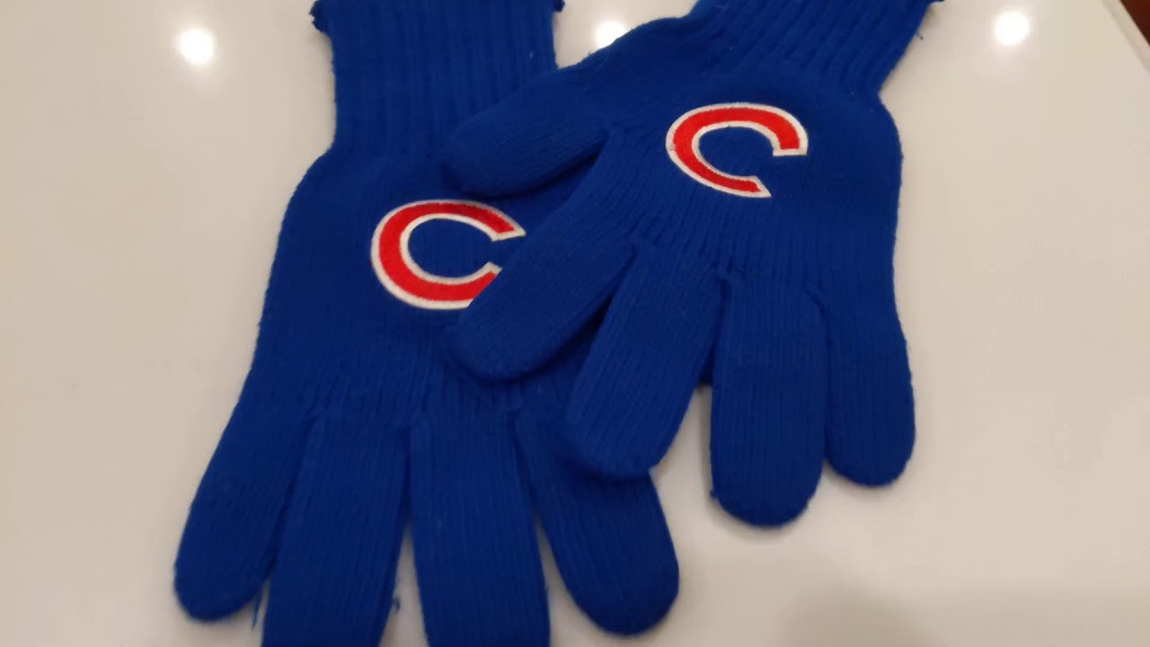 Chicago Cubs winter gloves 🧤 - YouTube