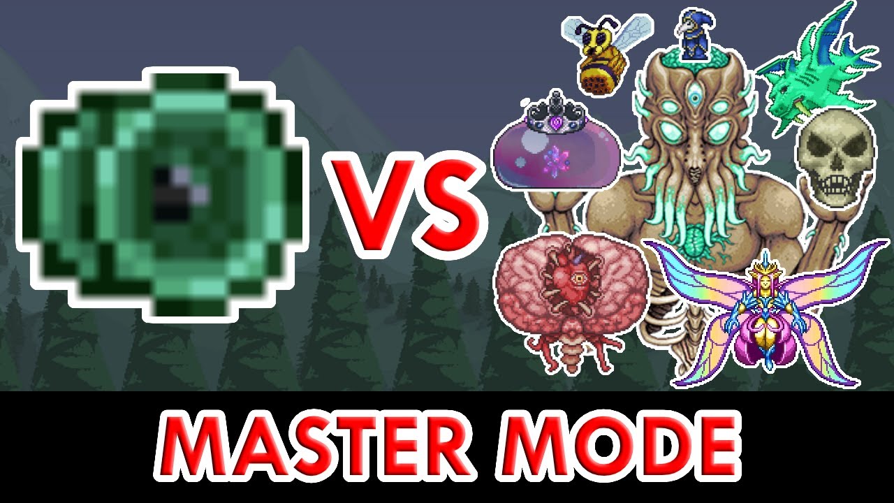 Terraria 1.4 - Terrarian vs ALL Bosses (Master Mode) - YouTube