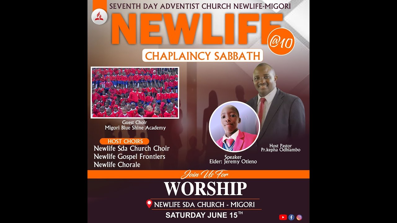 NEWLIFE SDA CHURCH LIVE STREAM -CHAPLAINCY SABBTH - YouTube