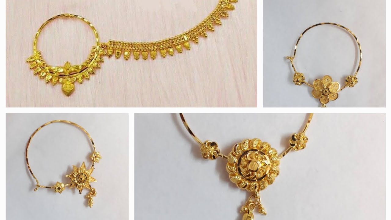 nose pin design nathani - YouTube