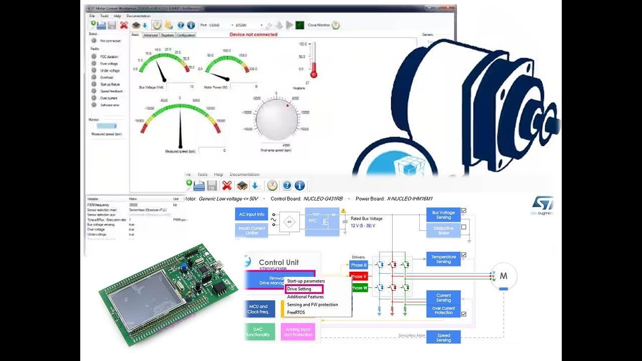 PMSM motor controller using STM32f429 Part 1 - YouTube