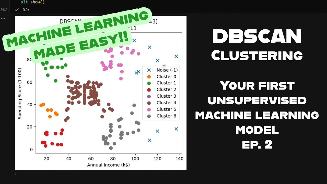 DBSCAN Clustering | Your First Machine Learning Model - YouTube
