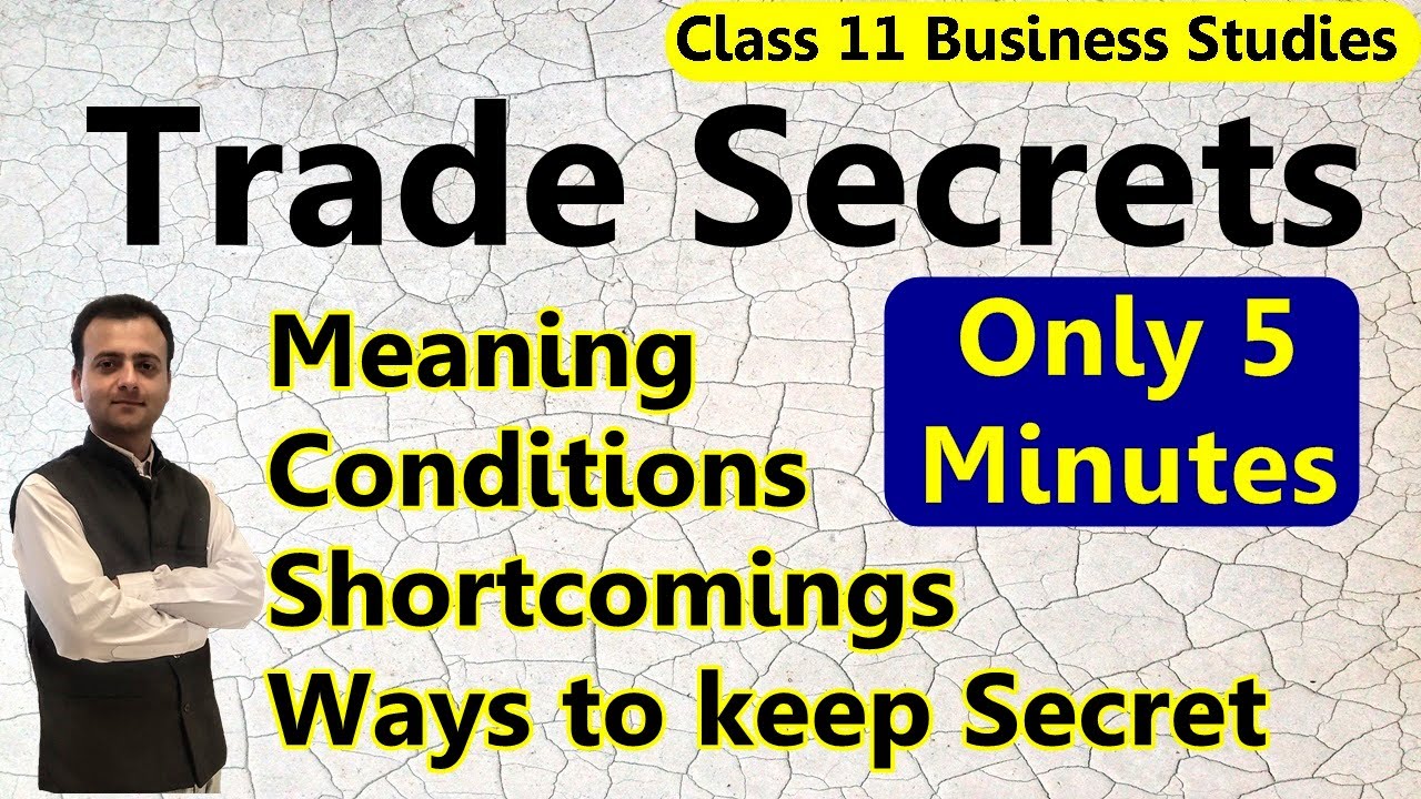 Trade Secrets Intellectual Property Rights Class 11 Business Studies ...