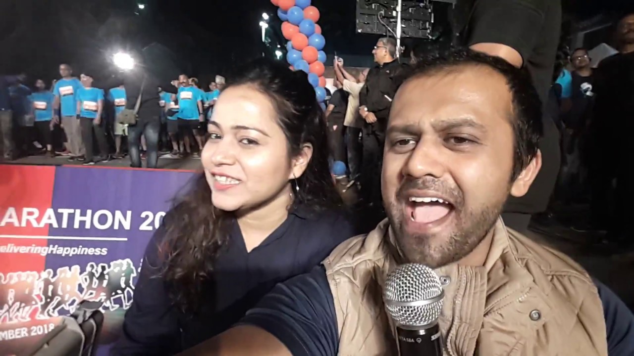 Flag off ceremony of HPCL Marathon 2018 with Sia patel - YouTube