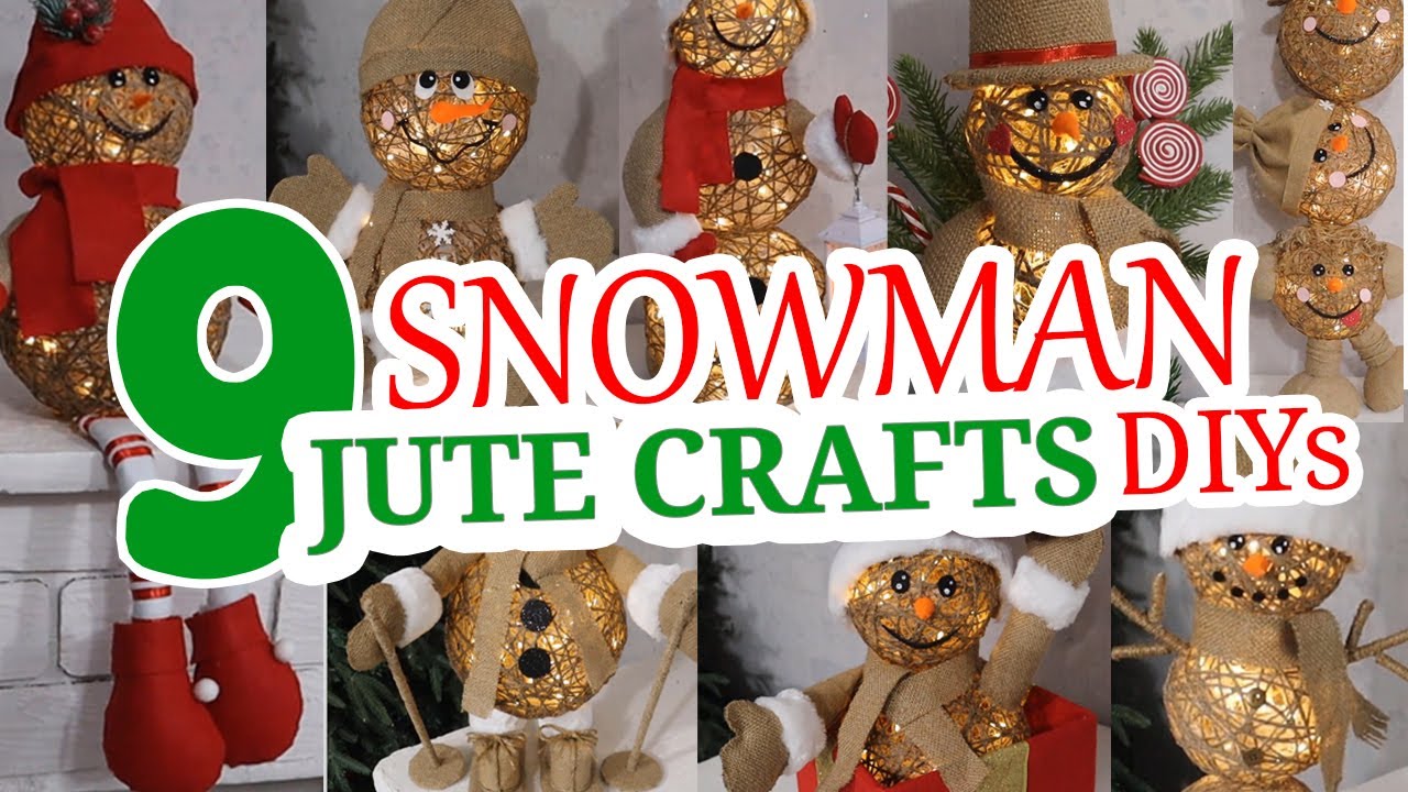 9 Diy Jute Snowman Crafts for a Cozy Christmas Decor 2024 - YouTube