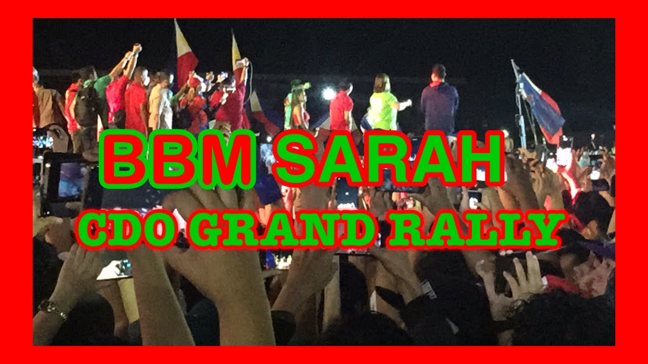 BBM SARAH CAGAYAN DE ORO GRAND RALLY #uniteam #bbm #cdoisred - YouTube