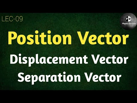 Vector Algebra (LEC-09) Position vector || displacement vector ...
