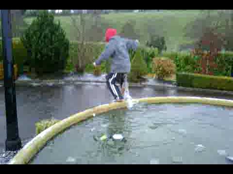wee gerard oconnell walking on ice - YouTube