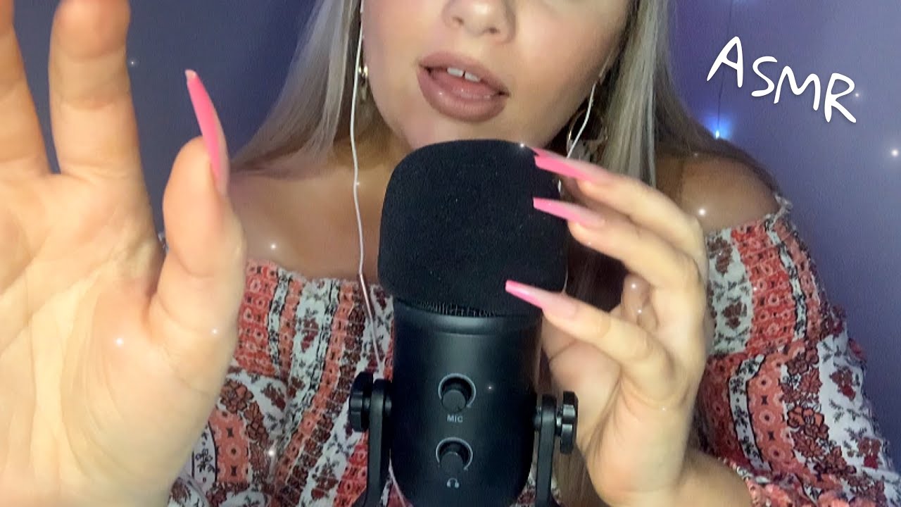 ASMR Hand Movements, Face Touching, Trigger words, Mic scratching ...
