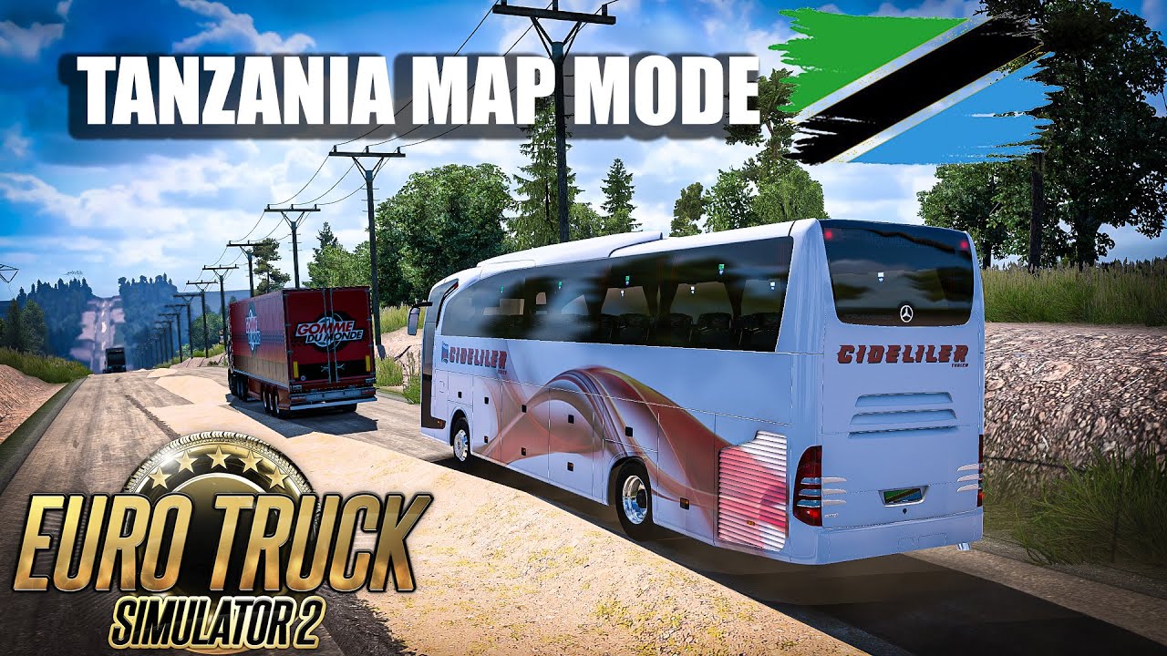 TANZANIA MAP MOD | ETS2 GAMEPLAY | TRAVEGO BUS | AFRICAN STYLE | ETS2 1 ...