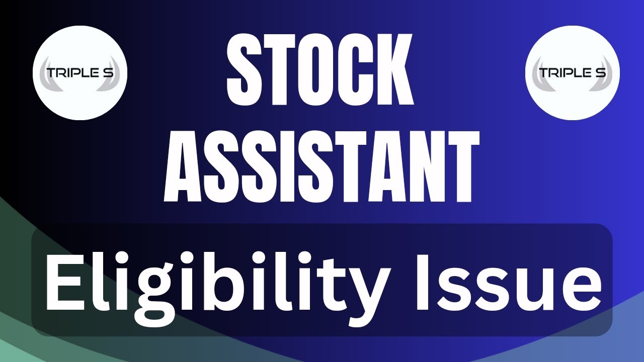 Stock Assistant Veterinary Pharmasist Eligibility Issue - YouTube