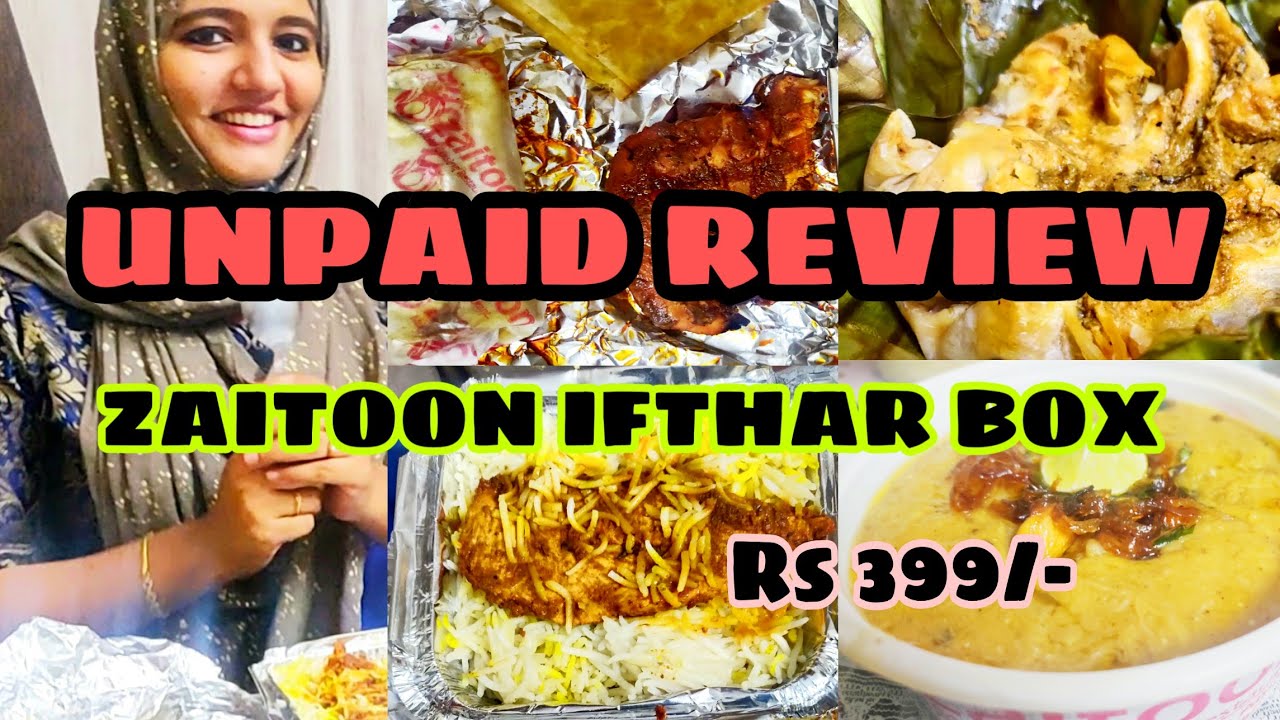 What's inside a Zaitoon Iftar Box ?? | Unpaid Review | Honest Review ...